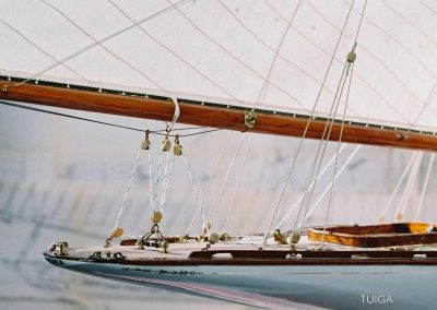 Maquette de Tuiga - Yacht classique | Made in BREIZH