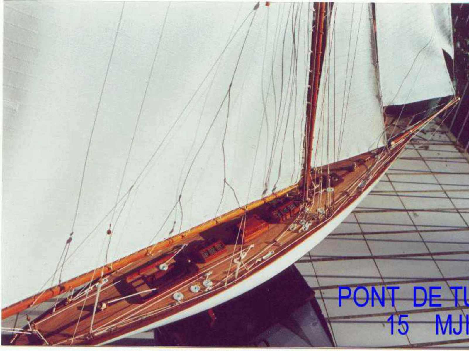 Maquette de Tuiga - Yacht classique | Made in BREIZH